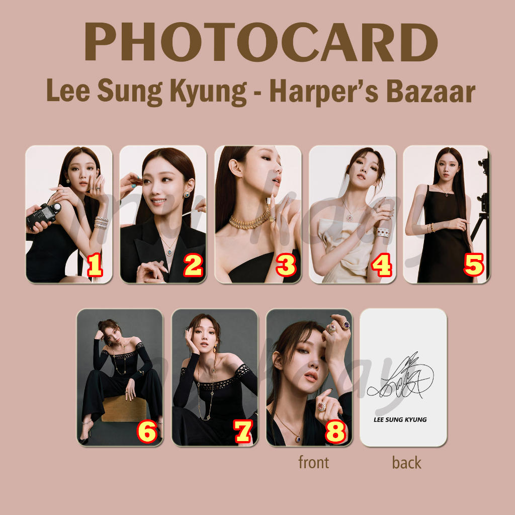 Jual PCA-0178, Unofficial Photocard Lee Sung Kyung Har per’s Ba zaar 2 ...