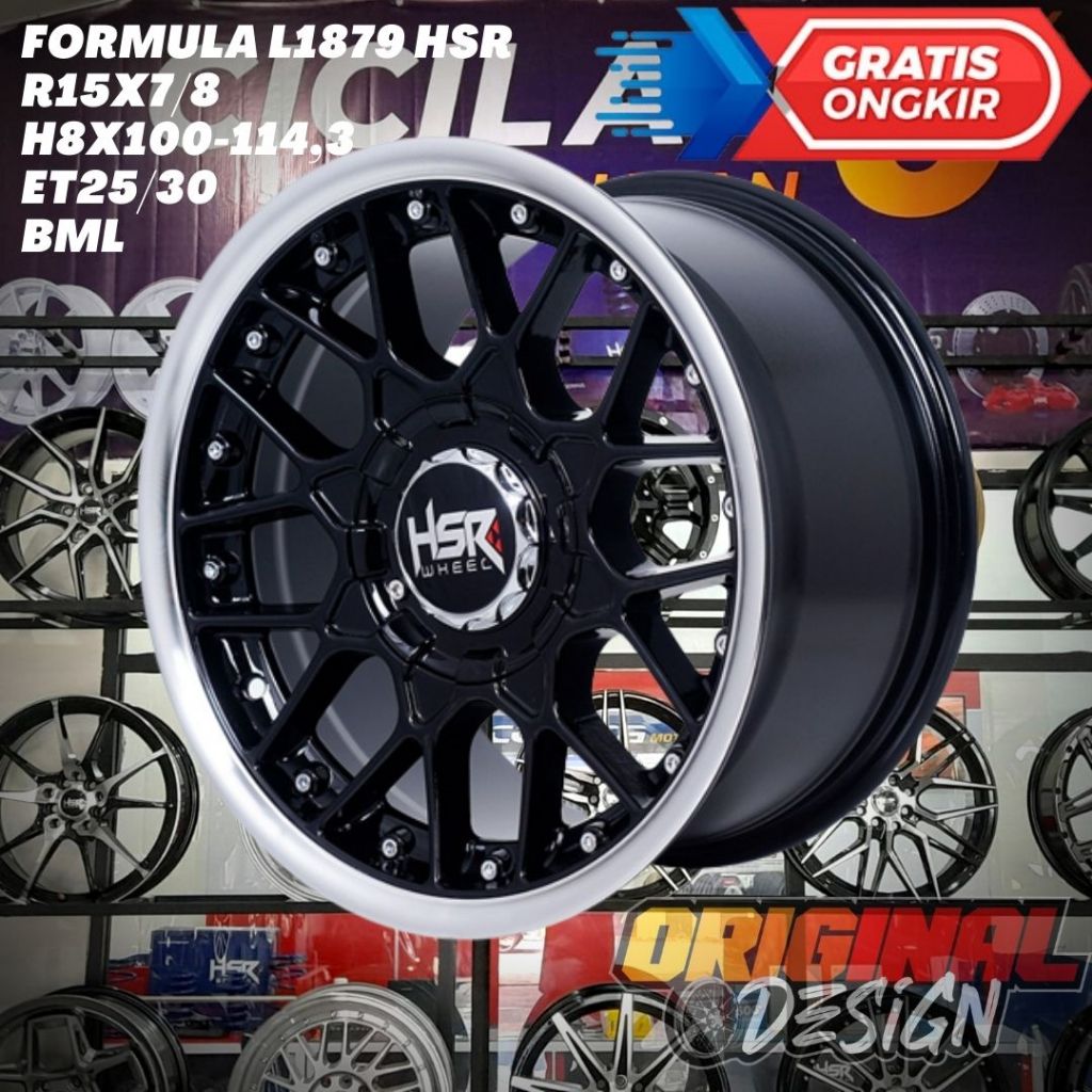 Jual Velg Ring 15 Celong HSR FORMULA R15 Lebar 7/8 Lobang 4 ET25/30 BML | Shopee Indonesia