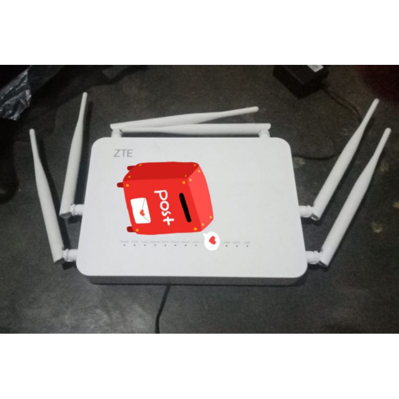 Jual ZTE ZXNH F670 6 antena GPON ONT MODEM Router ACCESS POINT | Shopee ...