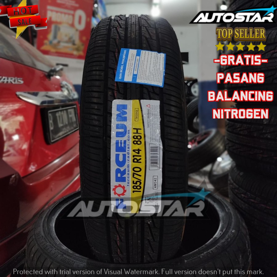 Jual MENJUAL BAN MOBIL TUBLES MERK FORCEUM TRIDEKA 185 70 R14 BERKUALITAS UNTUK MOBIL AVANZA ...
