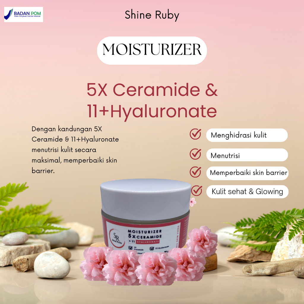 Jual SHINE RUBY MOISTURIZER 5X Ceramid & 11+ Hyaluronate | Shopee Indonesia