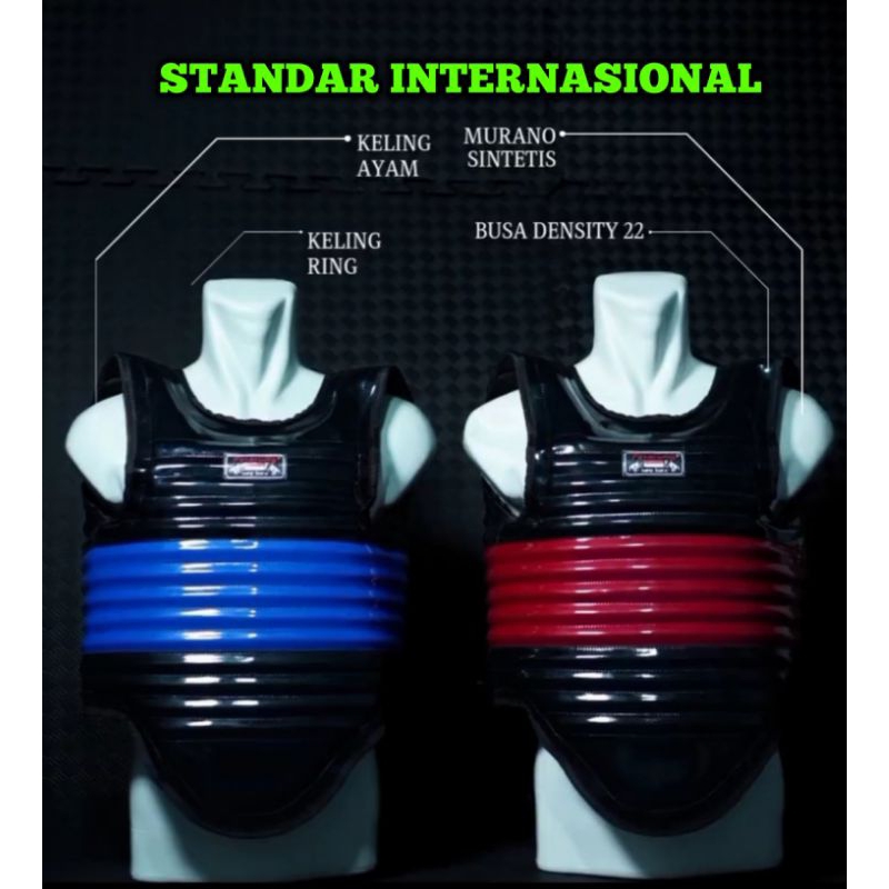 Jual Body Protector Silat Aturan Baru Velcro Pelindung Badan Beladiri ...