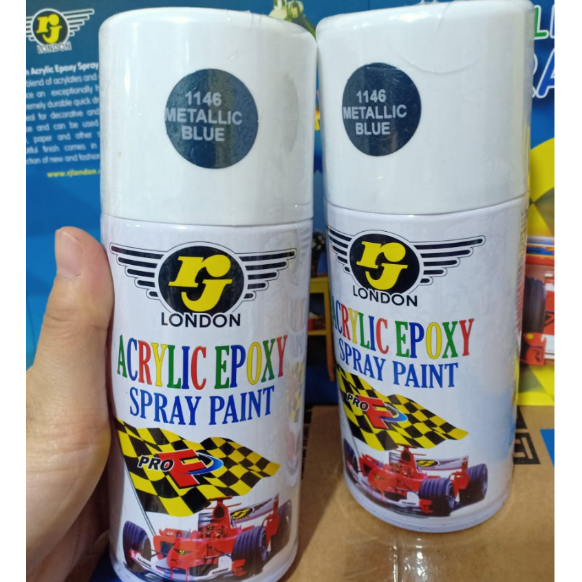 Jual RJ London Pilox Pilok Cat Semprot 300cc - 1146 Metallic Blue ...