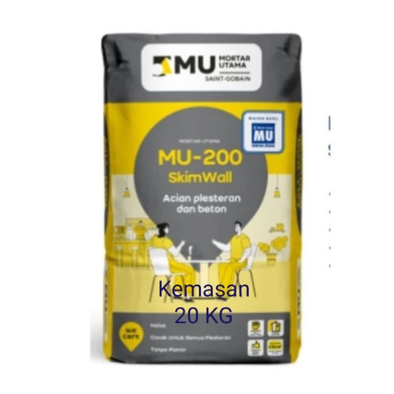 Jual Plesteran Beton Semen Acian MU 200 Skim Wall 20 KG | Shopee Indonesia