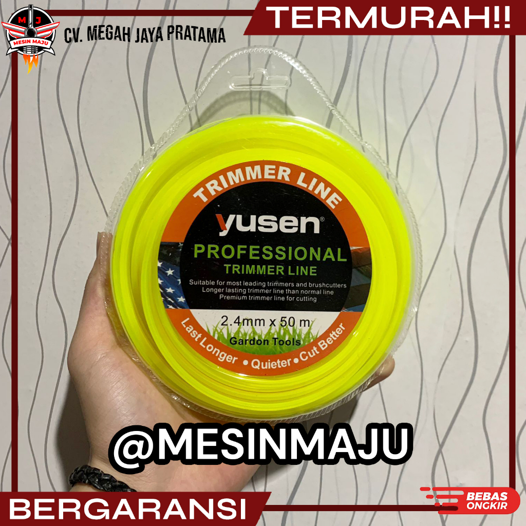 Jual YSN Tali Senar Potong Rumput / Trimmer line YUSEN 50M / SENAR ...