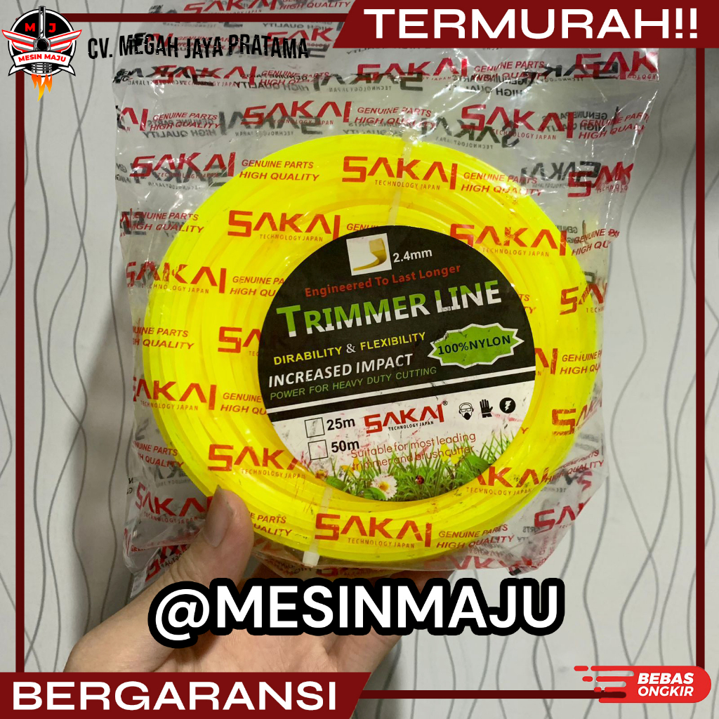 Jual SENAR POTONG RUMPUT 50 METER / TALI SENAR POTONG RUMPUT KOTAK ...