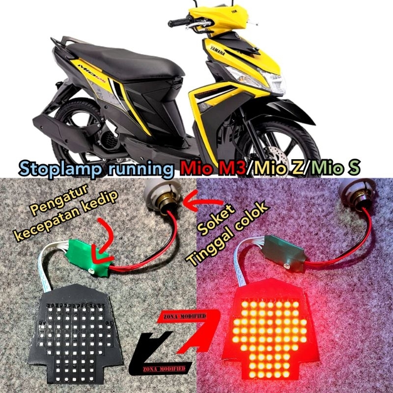 Jual stoplamp running Mio M3/Mio Z/Mio S 8 mode otomatis ganti | Shopee ...