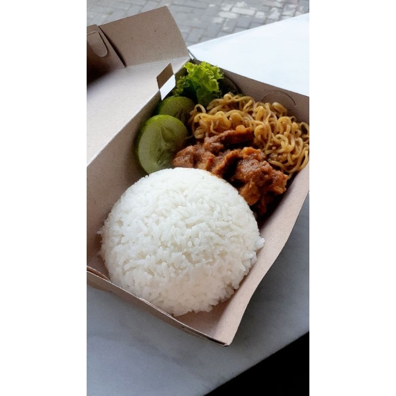 Jual rice box daging sapi /nasi kotak malang /lunch box / catering malang | Shopee Indonesia