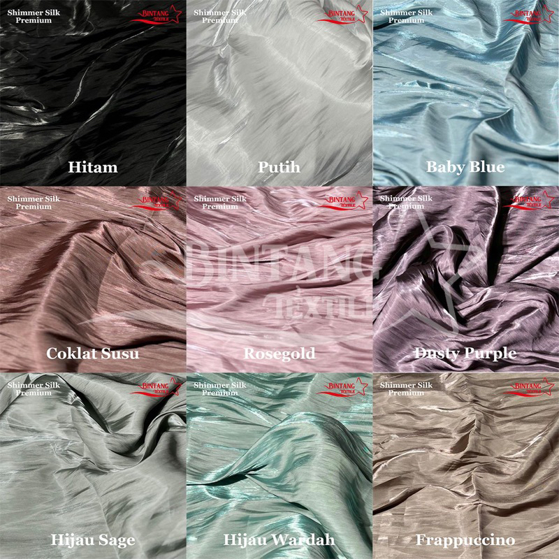 Jual Bahan Kain Linen Shimmer Silk Premium Original Best Quality ...