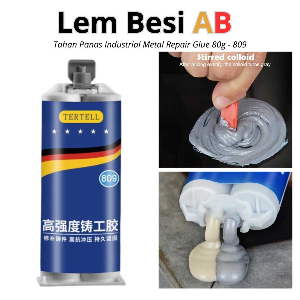 Jual Lem Besi AB lem super kuat multi fungsi Tahan Panas Industrial ...