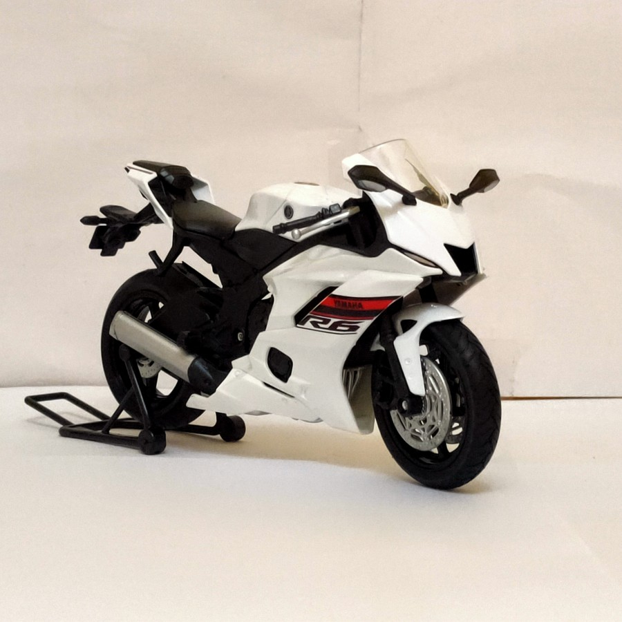 Jual Diecast Motor YAMAHA YZF-R6 Putih Welly skala 1:12 harga murah ...
