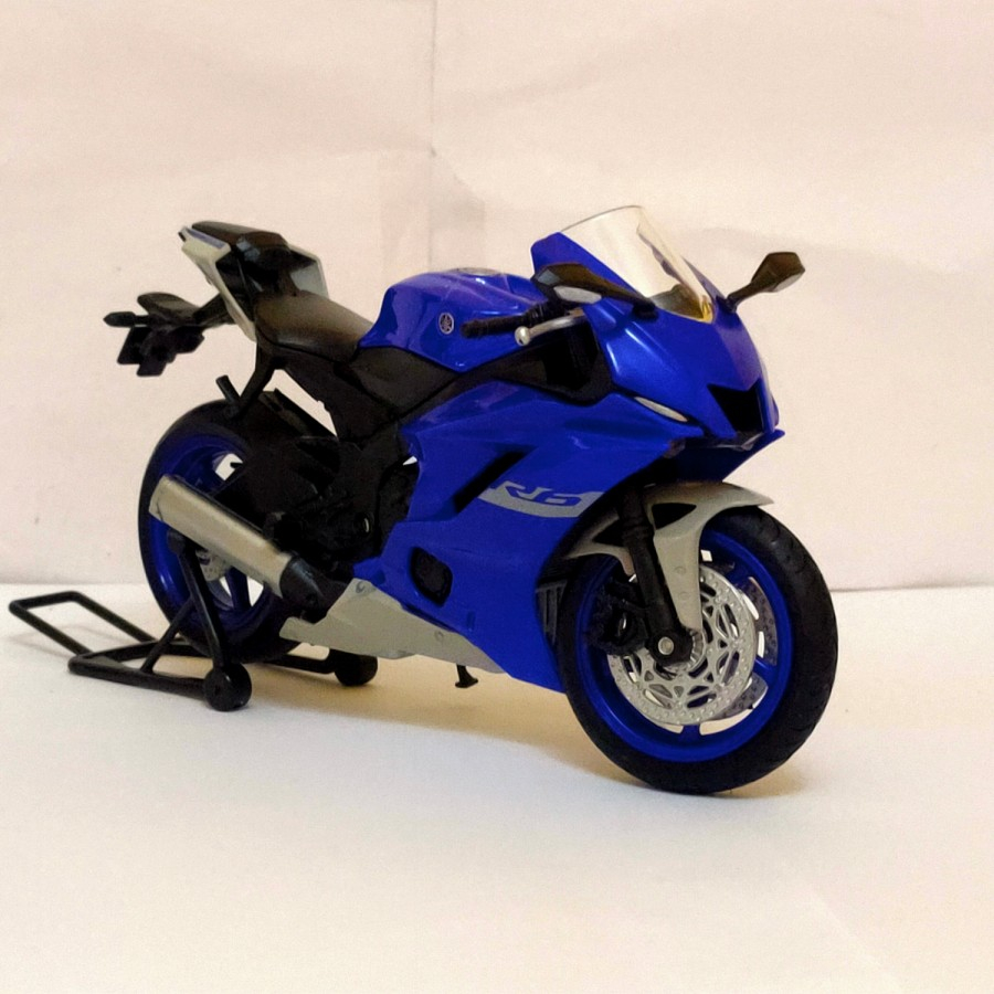 Jual Diecast Motor YAMAHA YZF-R6 Welly skala 1:12 Bahan Besi harga ...