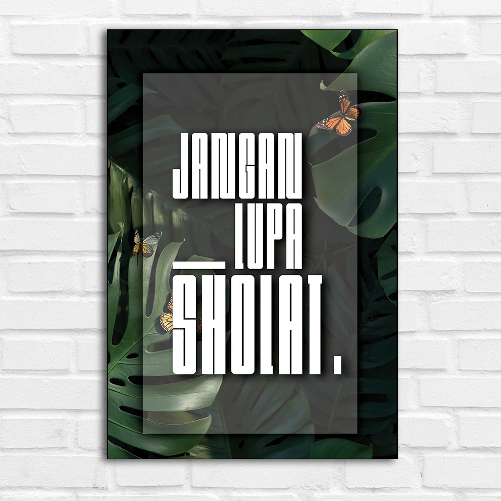 Jual Hiasan Dekorasi Islami | Poster Islami Jangan Lupa Sholat Ukuran ...