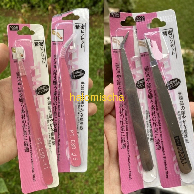 Jual MURAH PINSET LAIWANG TWEEZER PINK/SILVER LURUS/BENGKOK CRAFT ...