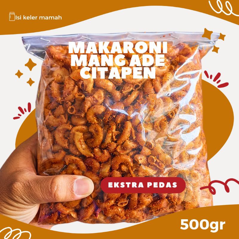 Jual Makaroni Mang Ade Citapen Asli Tasikmalaya 500gram | Shopee Indonesia