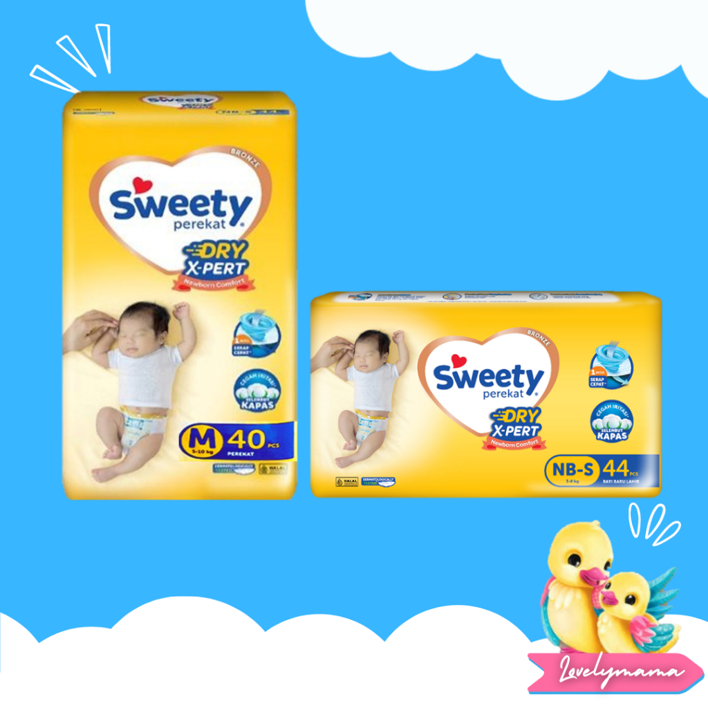 Jual Sweety bronze comfort Dryxpert Nb-S44 dan M40 Perekat New born S ...