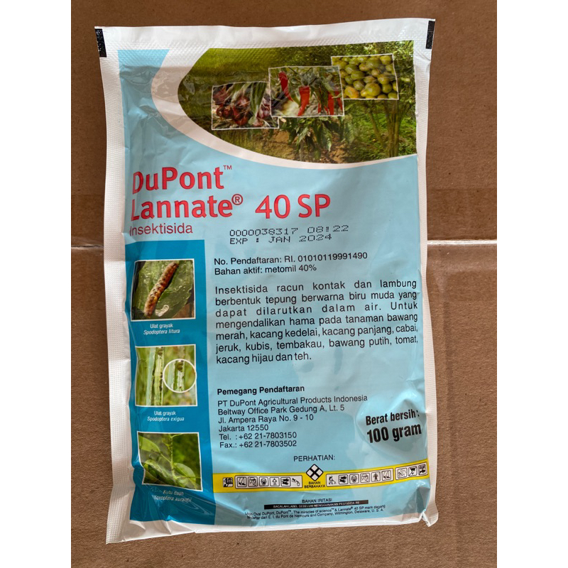 Jual Insektisida DuPont LANNATE 40 SP 100 Gram LANNATE BIRU | Shopee ...