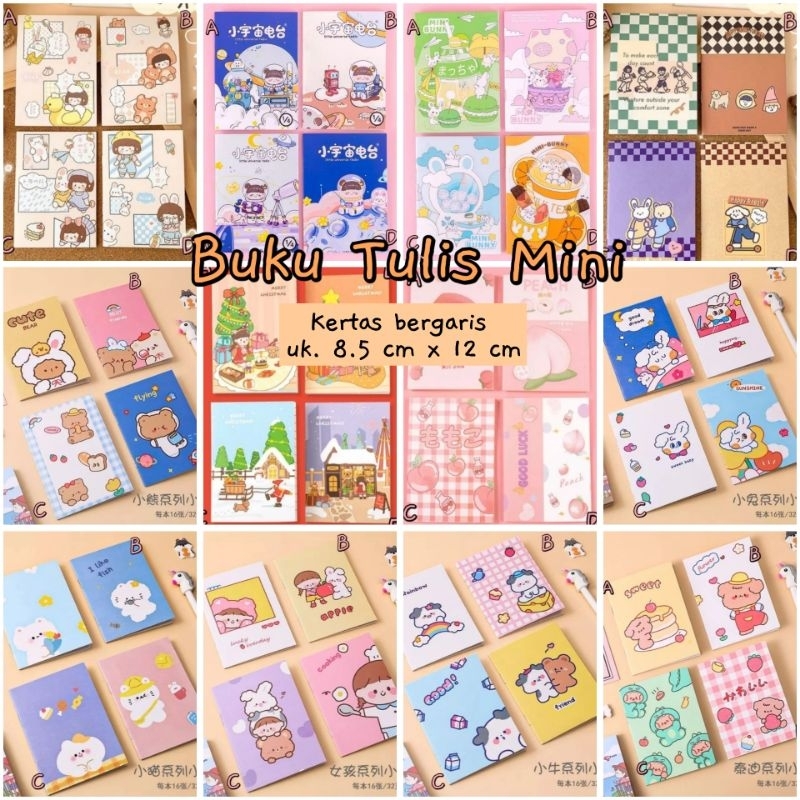 Jual Buku Tulis / Note Book Ukuran Mini Kertas Bergaris Bagian 4 ...