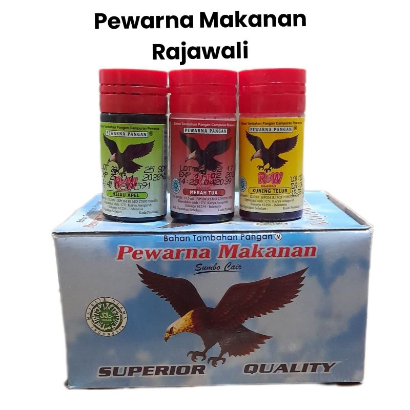 Jual (Isi 12) Pewarna Makanan/Kue Rajawali R&W 12,5 ml | Shopee Indonesia