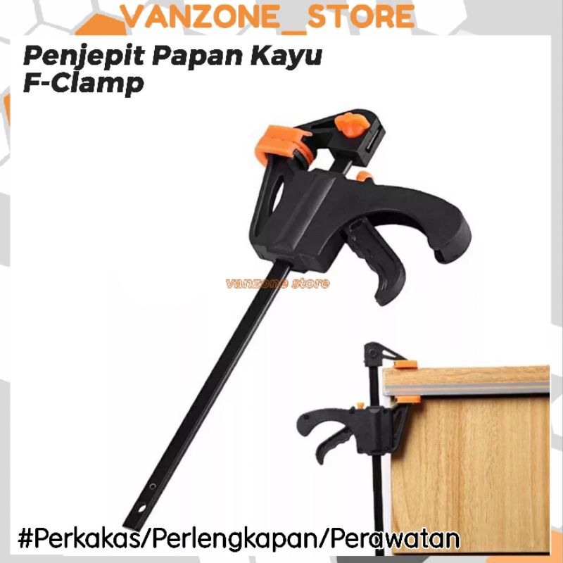 Jual Penjepit F-Clamp Jepit Kayu Quicklock Reverse Speed Squeeze ...