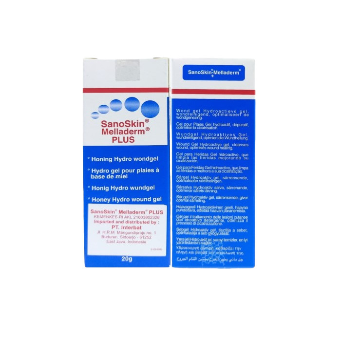 Jual SANOSKIN MELLADERM PLUS 20 G WOND GEL HYDROACTIEVE GEL UNTUK LUKA ...