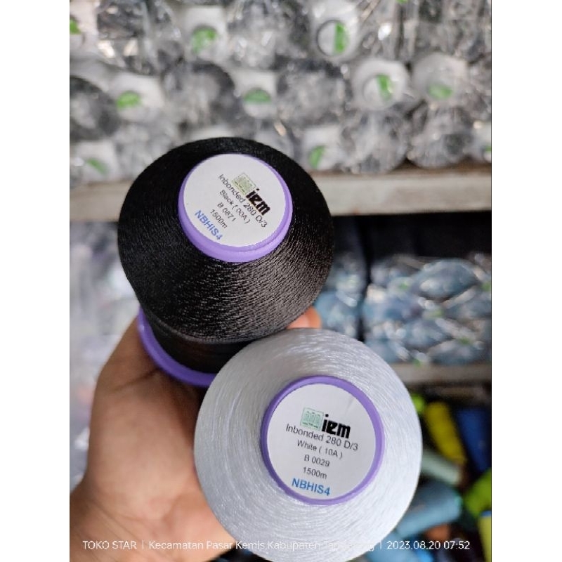 Jual Nilon tkt30 280/3 Hitam putih ( Bonded ) | Shopee Indonesia