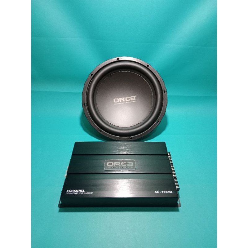 Jual Paket ORCA Power ORCA 4C-7889A 4chenel & Subwoofer ORCA RC-1268WF ...