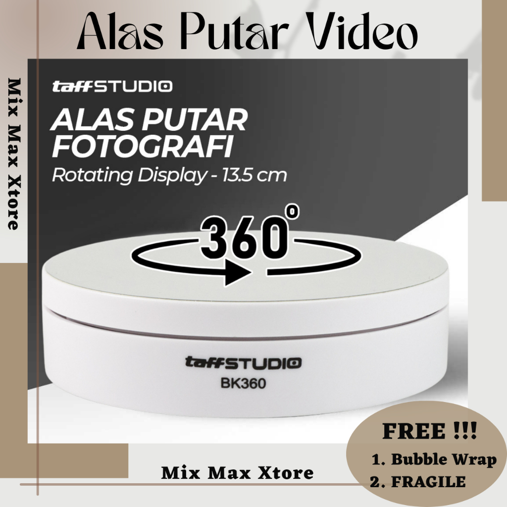 Jual TaffSTUDIO Alas Putar Fotografi Rotasi Untuk Membuat Video ...