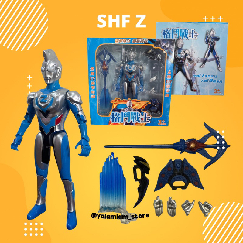 Jual Ultraman Trigger Multi SHF Ultra Action Figure Ultraman Z Delta Guts Spark Circle Arms ...