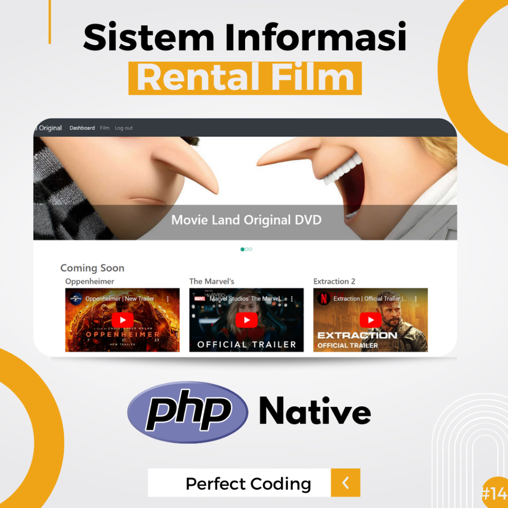 Jual Aplikasi Program Source Code Sistem Informasi Rental Film Movie Original Multiuser Berbasis ...