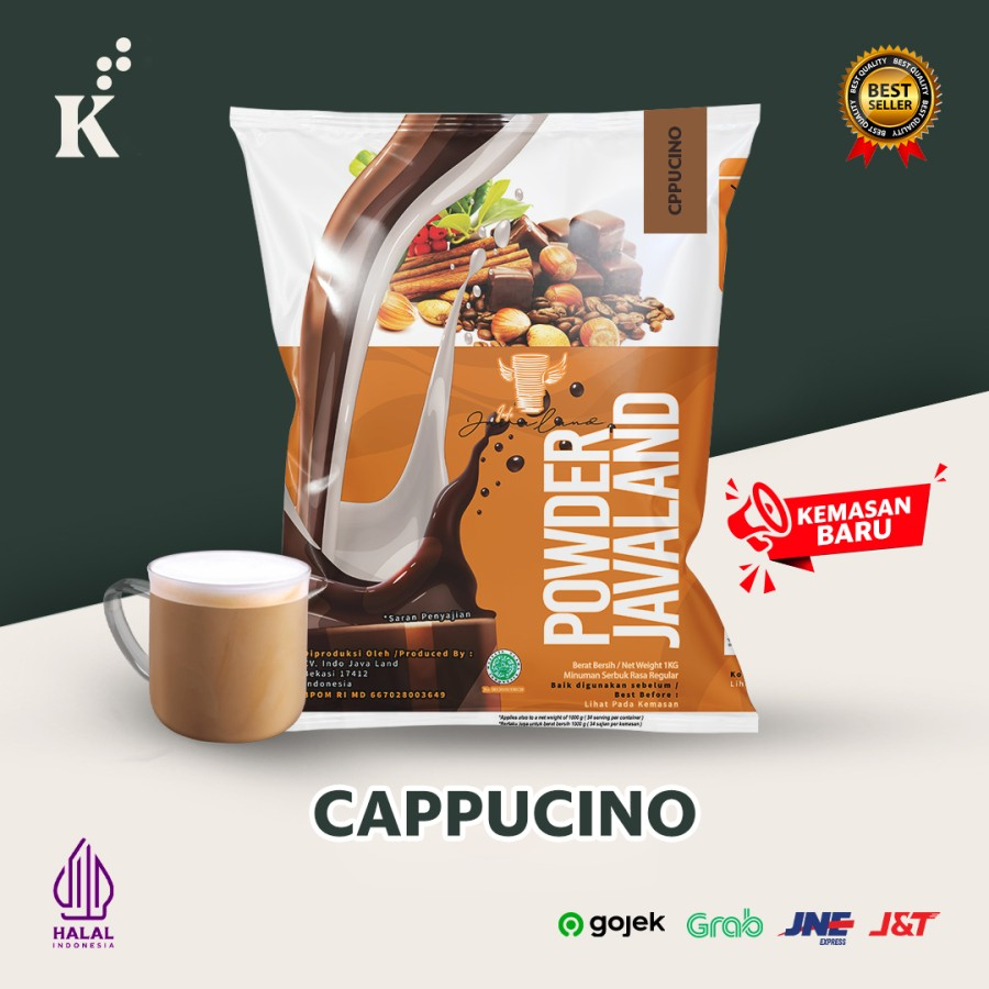 Jual Javaland Bubuk Minuman Rasa Cappucino 1Kg - Regular Plain | Bubble ...