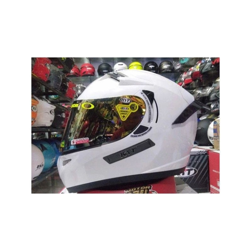 Jual HELM KYT K2 RIDER PUTIH PAKET GANTENG | Shopee Indonesia