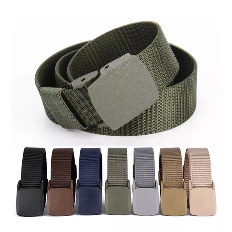 Jual ikat pinggang pria sabuk nylon kanvas tactical taktikal | Shopee Indonesia