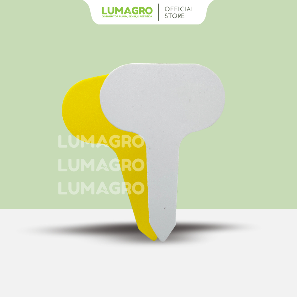 Jual Label Penanda Bibit Persemaian Tanaman Putih Kuning model T ...