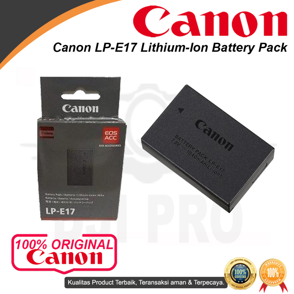 Jual Canon LP-E17 Battery/Baterai LPE 17 Canon EOS R100/R50/R8/R10/RP ...