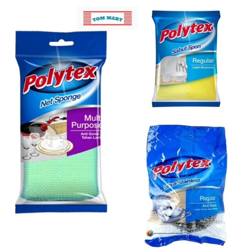 Jual POLYTEX NET SPONGE MULTI PURPOSE, SABUT SPON REGULAR, SABUT ...