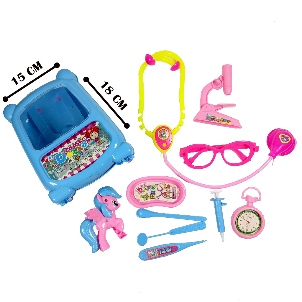 Jual Mainan Dokter-Dokteran Set Koper FH 207 Unicorn / Mainan Doctor Tool Set | Shopee Indonesia