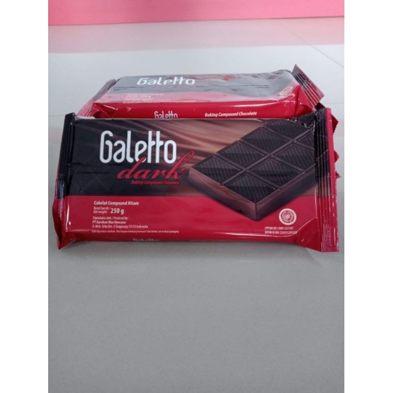 Jual Coklat Batangan Galetto Dark 250 g | Shopee Indonesia