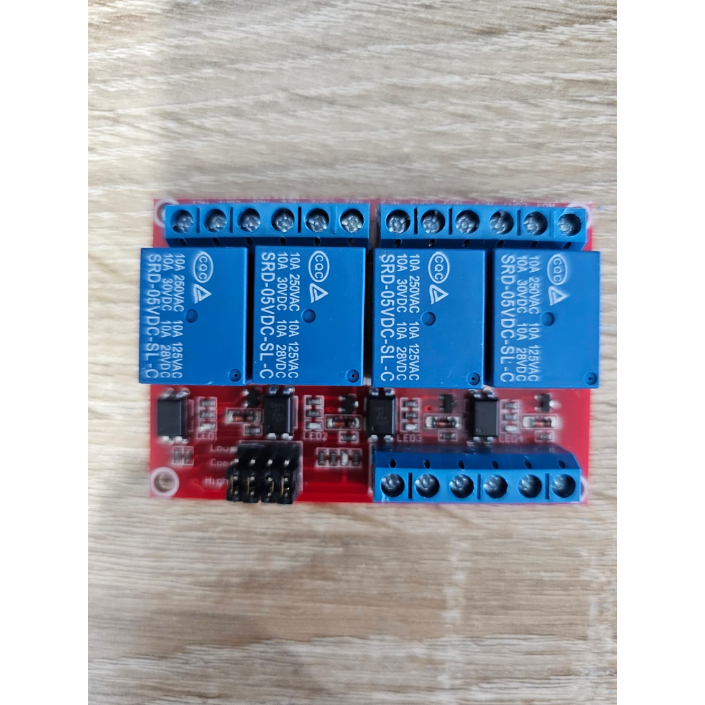 Jual 4 Channel Relay with Optocoupler Module Board Shield High Low Level Trigger 5v 12v 24v ...