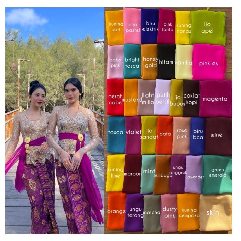 Jual SELENDANG CHIFFON || SELENDANG SIFON BALI WARNA WARNI | Shopee ...