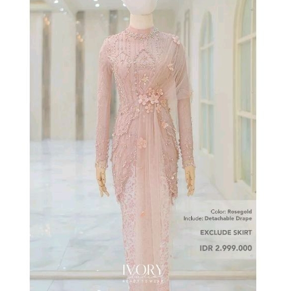 Jual SEWA KEBAYA IVORY ROSEGOLD | SEWA KEBAYA LAMARAN | SEWA KEBAYA ...