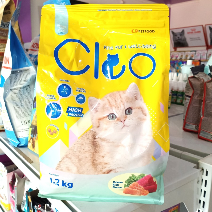 Jual Cleo Kitten 1,2kg Cat Food - Cleo Kitten Makanan Anak Kucing Cleo ...