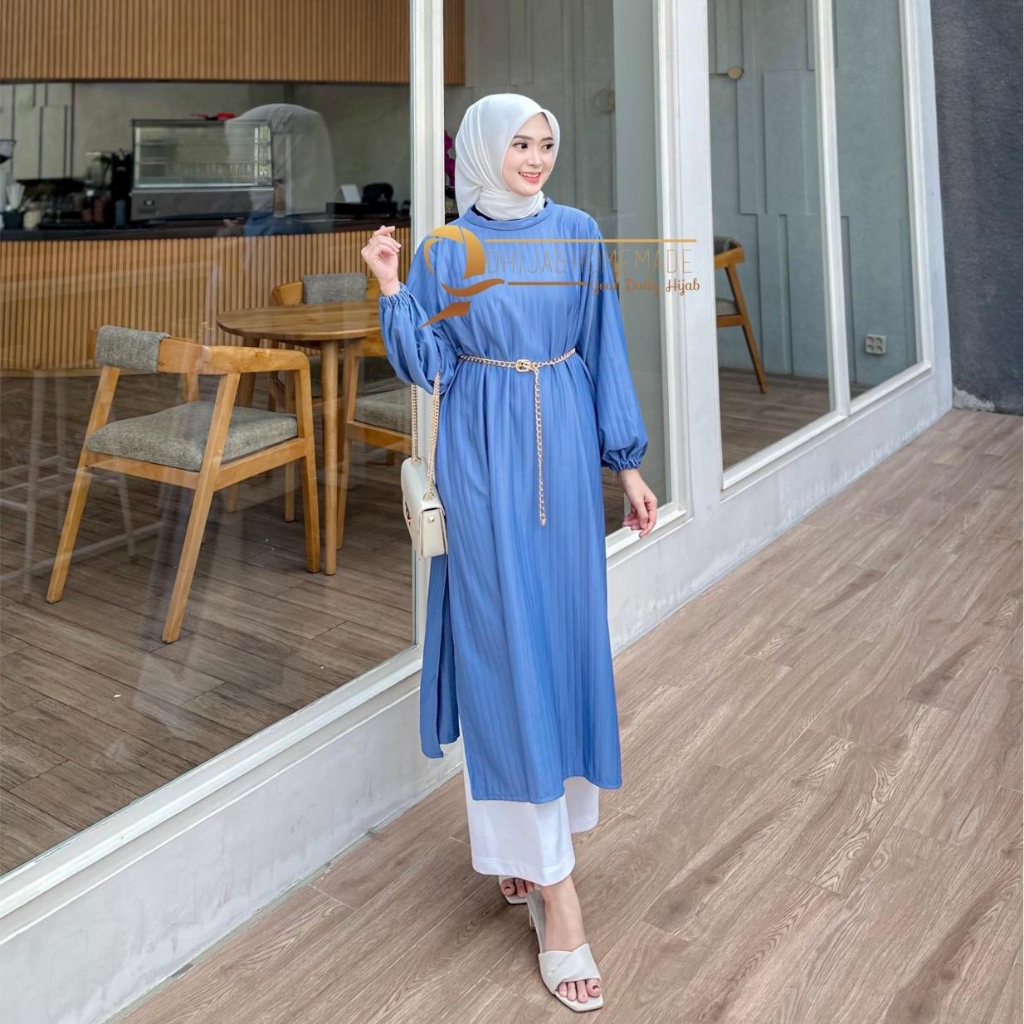 Jual LONG TUNIK KNIT CATHERINE JUMBO / Long tunik knit hornet LD 130cm ...