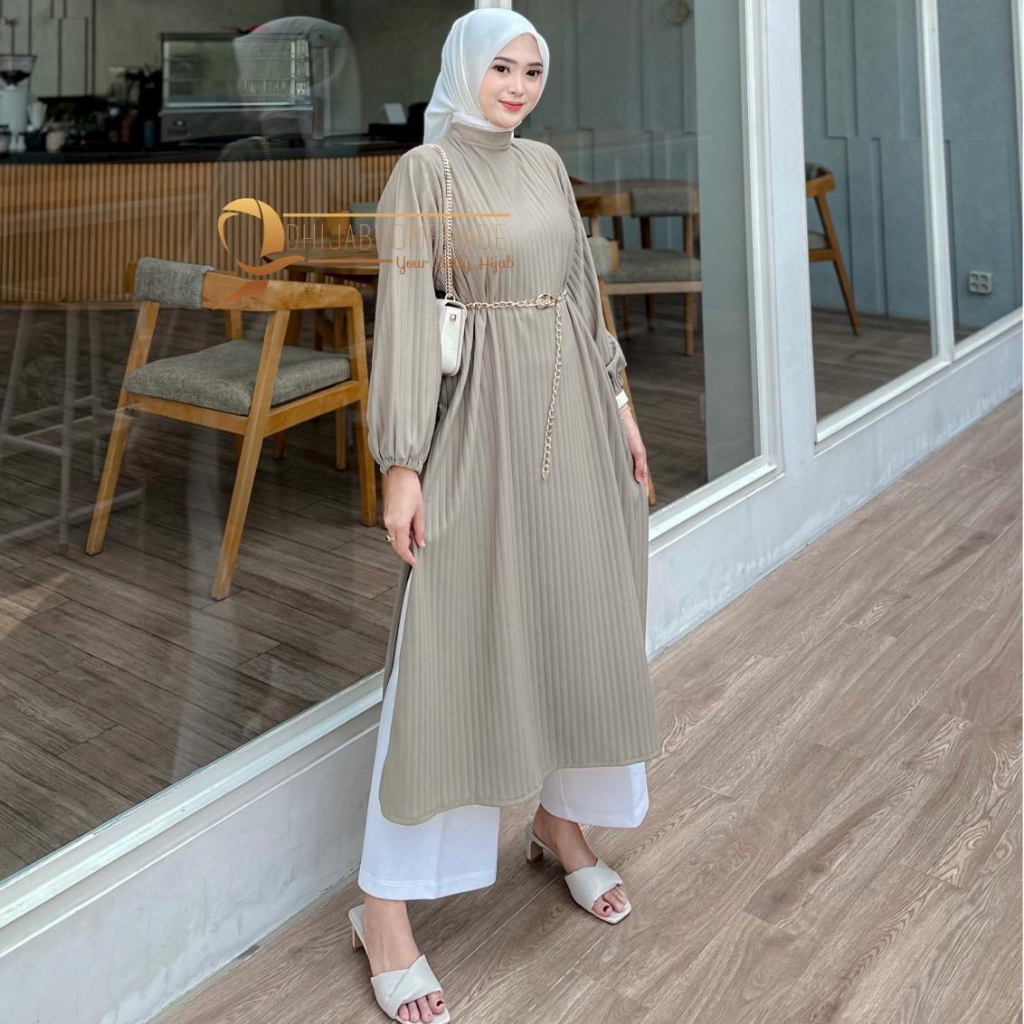 Jual LONG TUNIK KNIT CATHERINE JUMBO / Long tunik knit hornet LD 130cm ...