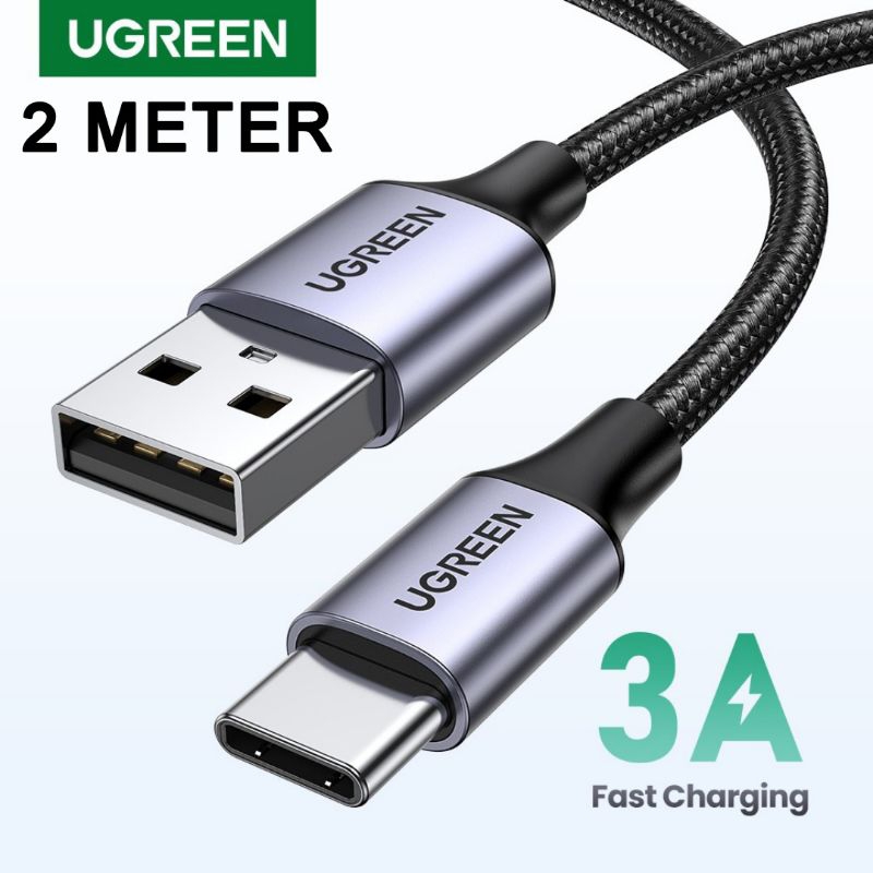 Jual UGREEN Kabel Data Cable Charge USB Type C 2 Meter Fast Charging 3A ...