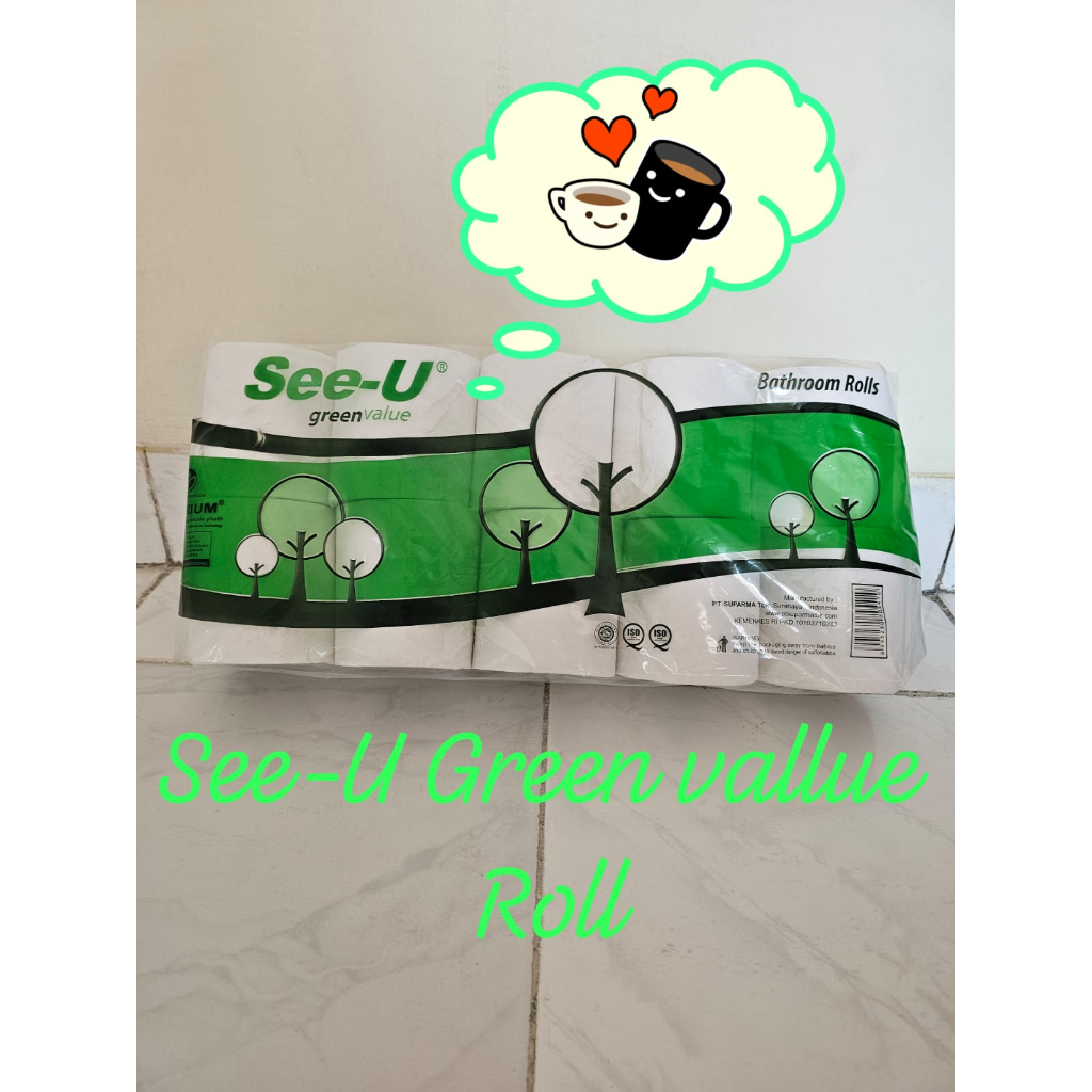 Jual TISU SEE U TISSUE SEE-U TOILET BATHROOM ROLL GREEN VALUE TULANG ...