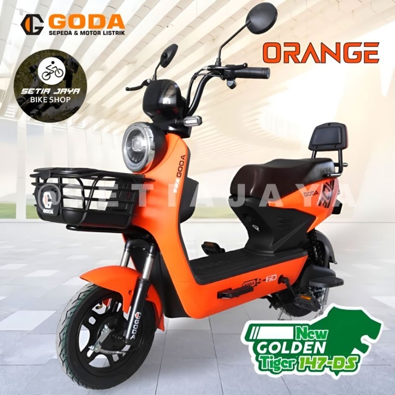 Jual Sepeda Listrik E-Bike GODA GOLDEN TIGER 147-DS 48V 12Ah 500 Watt ...
