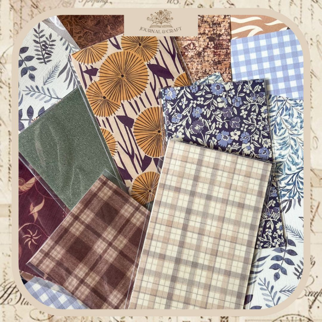 Jual 5pcs vintage paper pack deco journal kit journaling kertas ...