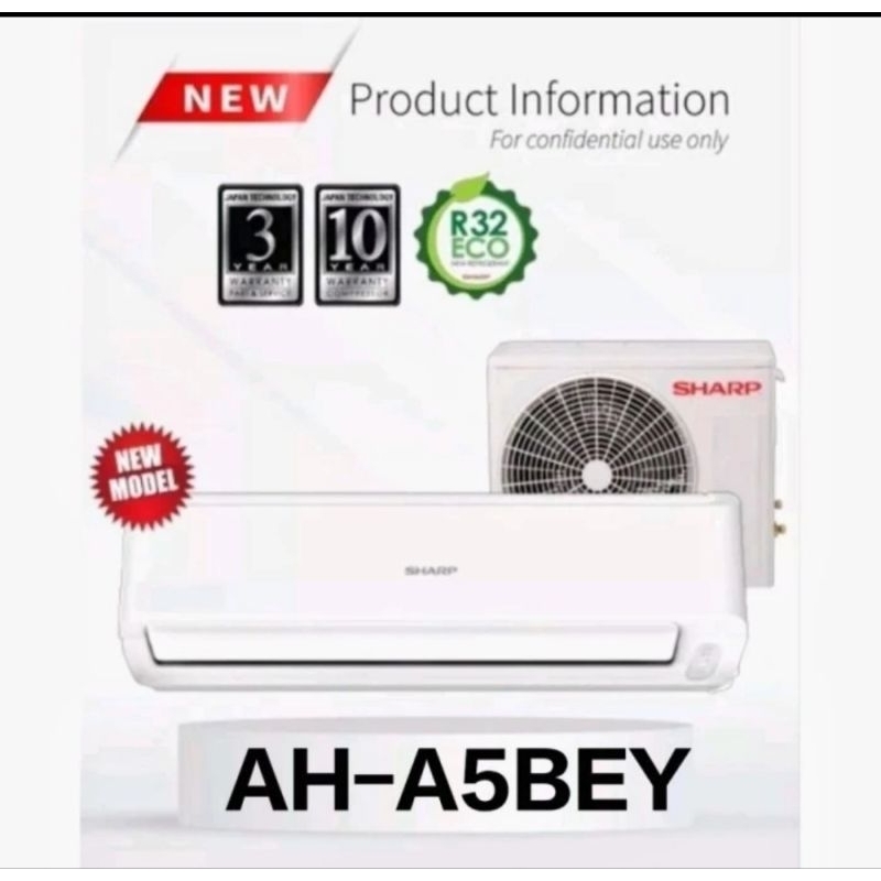 Jual AC SHARP AU-5BEY 1/2PK + PASANG+PERALATAN AC SHARP LOW WATT ...