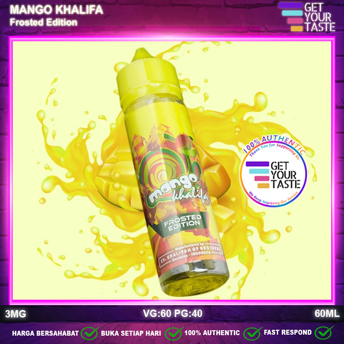 Jual Liquid Mango Khalifa by Khalifa Brotheres - 3mg 60ml | Shopee ...
